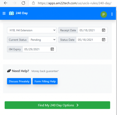 USCIS 240-Day Rule - Stay in US after i94 Expiry (H1B, H4, B1/B2 ...