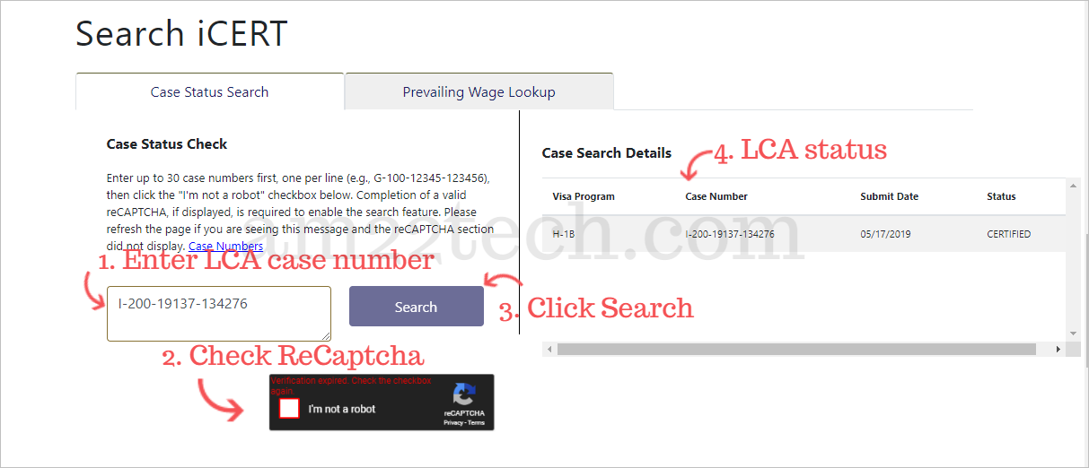 Check LCA Status Online, H1B Salary, Processing Time - AM22 Tech
