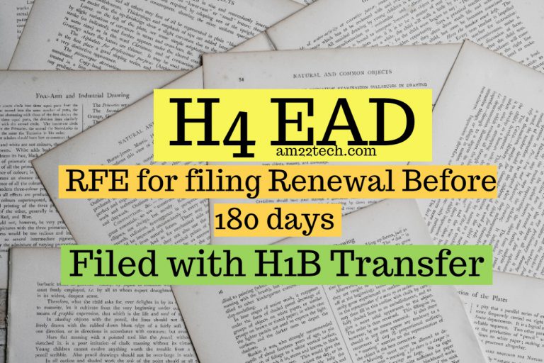 USCIS Issued H4 EAD Renewal 180 Day RFE When Filed With H1B Transfer USA uscis-issued-h4-ead-renewal-180-day-rfe-when-filed-with-h1b-transfer-usa