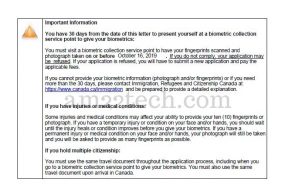 How to Download Canada Visa Biometric Appointment, Collection Letter ...