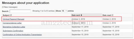 Canada Visa VFS Global Email Update Messages Meaning - Canada