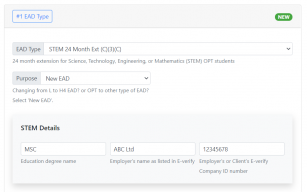 How to Apply F1 OPT EAD (Sample STEM OPT form)
