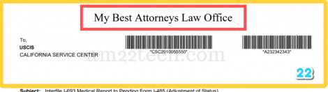 USCIS Medical Interfile with Barcode for Pending i485 (Send without RFE ...